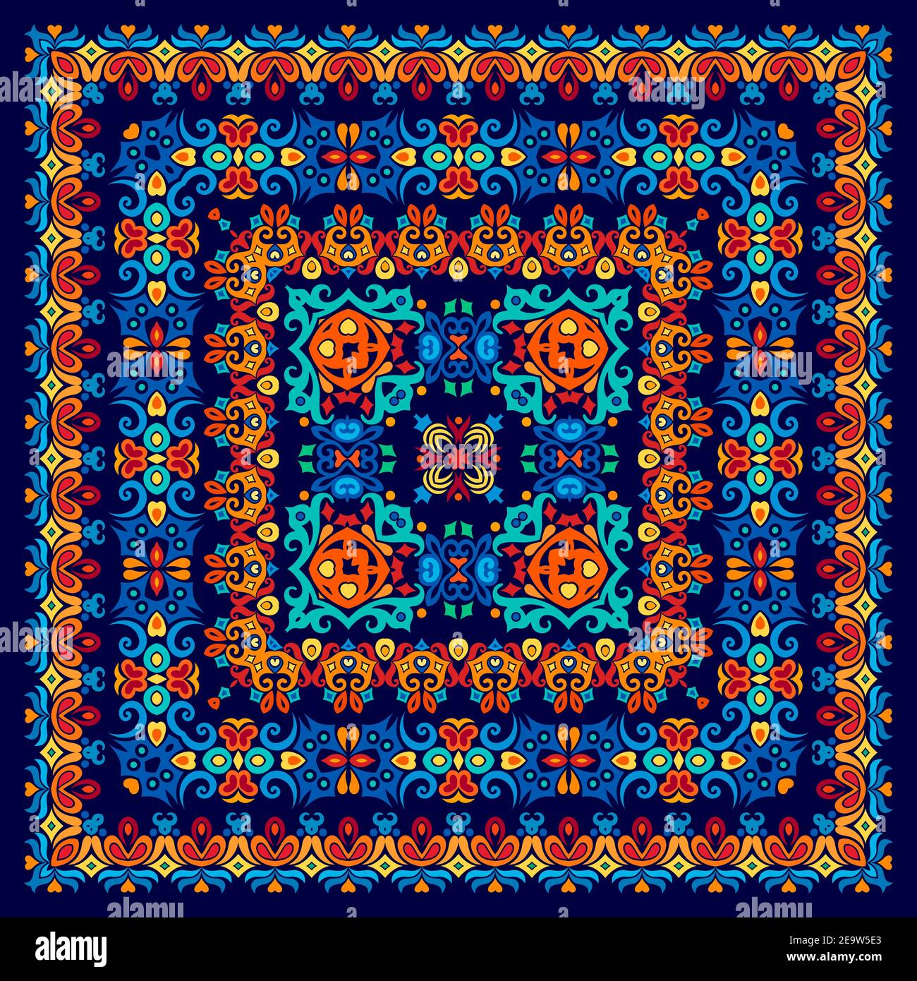 Vector abstract decorative ethnic illustration Stock Vector Image & Art ...