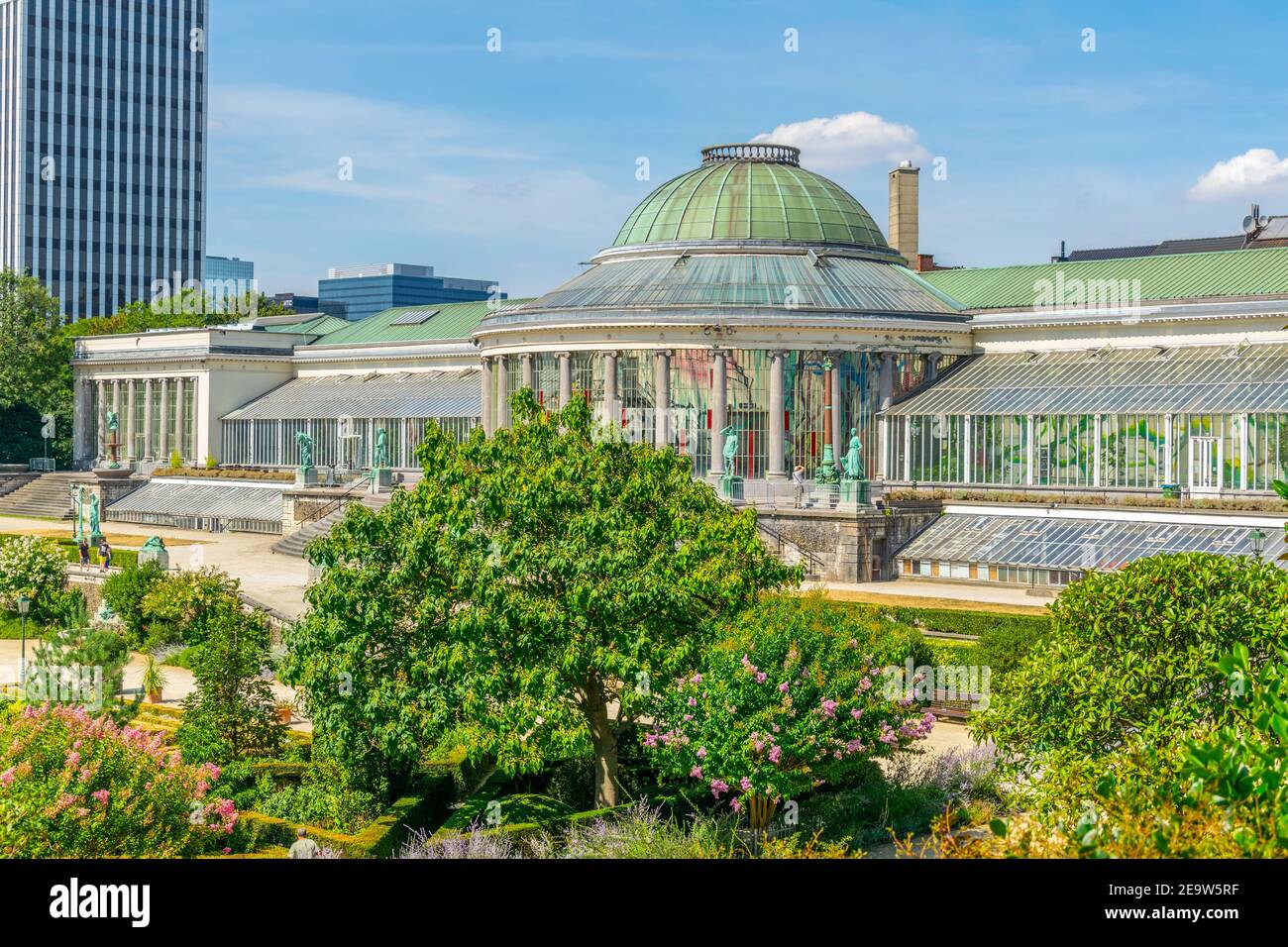 View of the botanical garden in Brussels, Belgium Stock Photo - Alamy