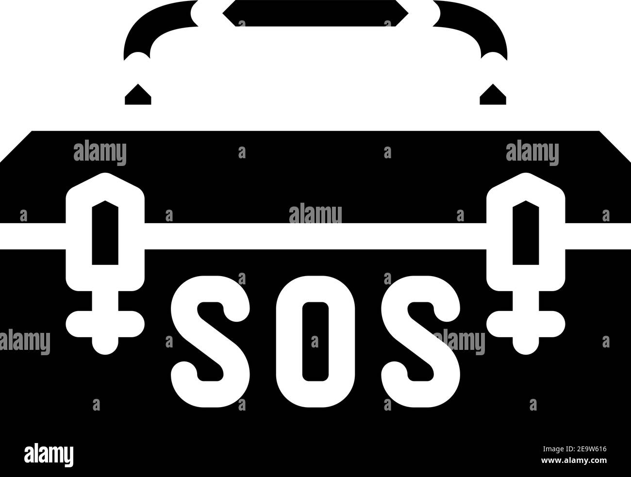 rescue kit glyph icon vector illustration flat Stock Vector Image & Art ...