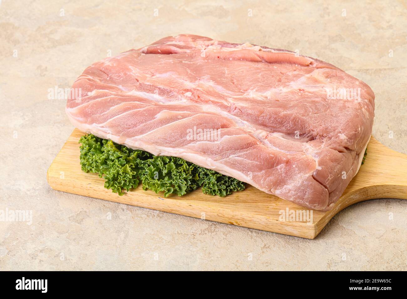 Raw pork loin meat for cooking Stock Photo - Alamy
