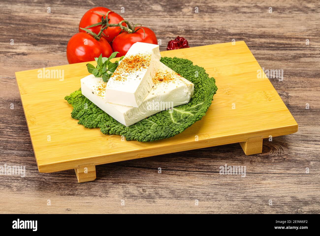 Greek Feta soft cheese for salad Stock Photo - Alamy