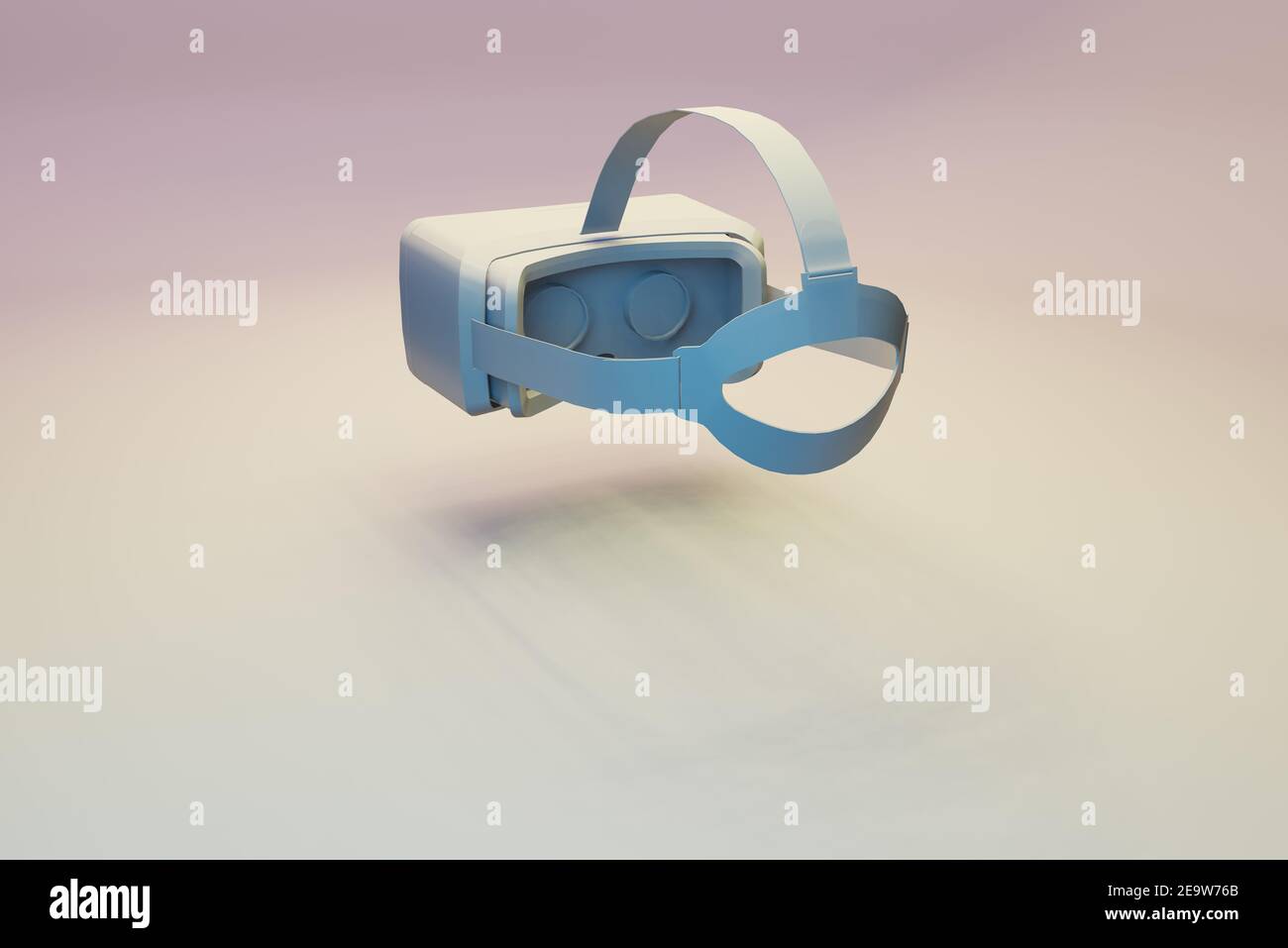 VR Goggles Headset with pastel tone color. Modern Tech Design in ...
