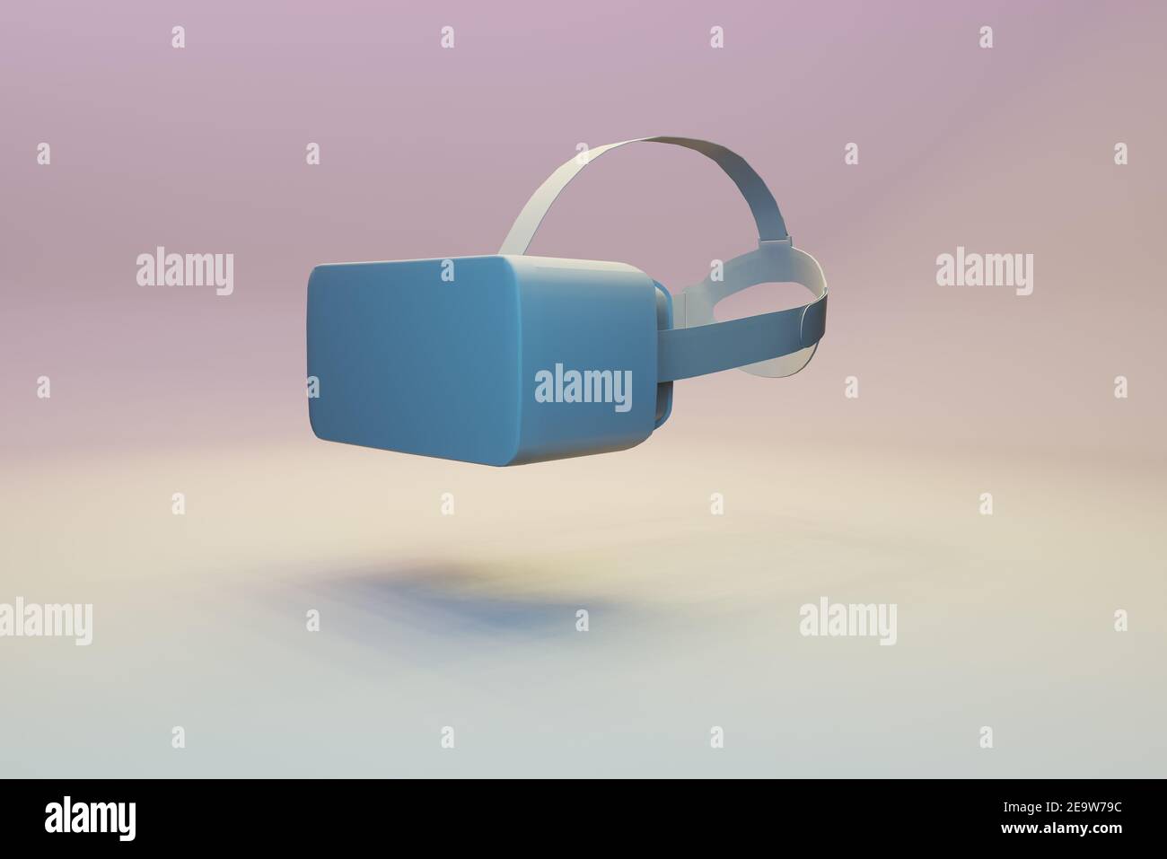 VR Goggles Headset with pastel tone color. Modern Tech Design in ...