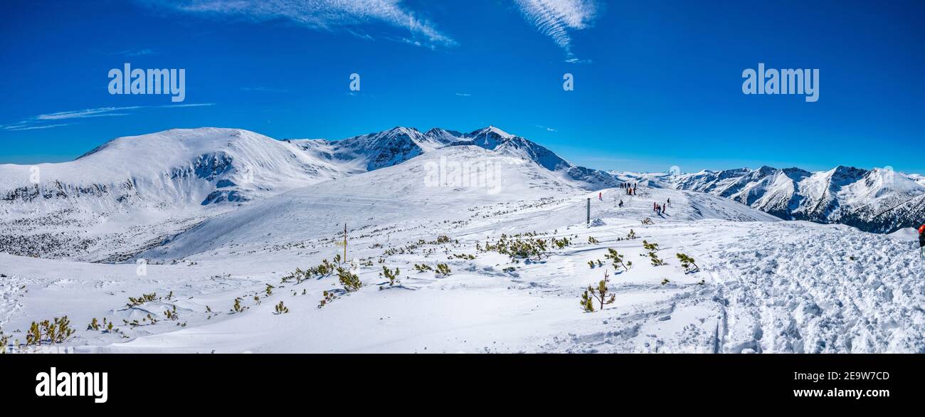 Musala mountain, the highest peak of Bulgaria, and surrounding ...