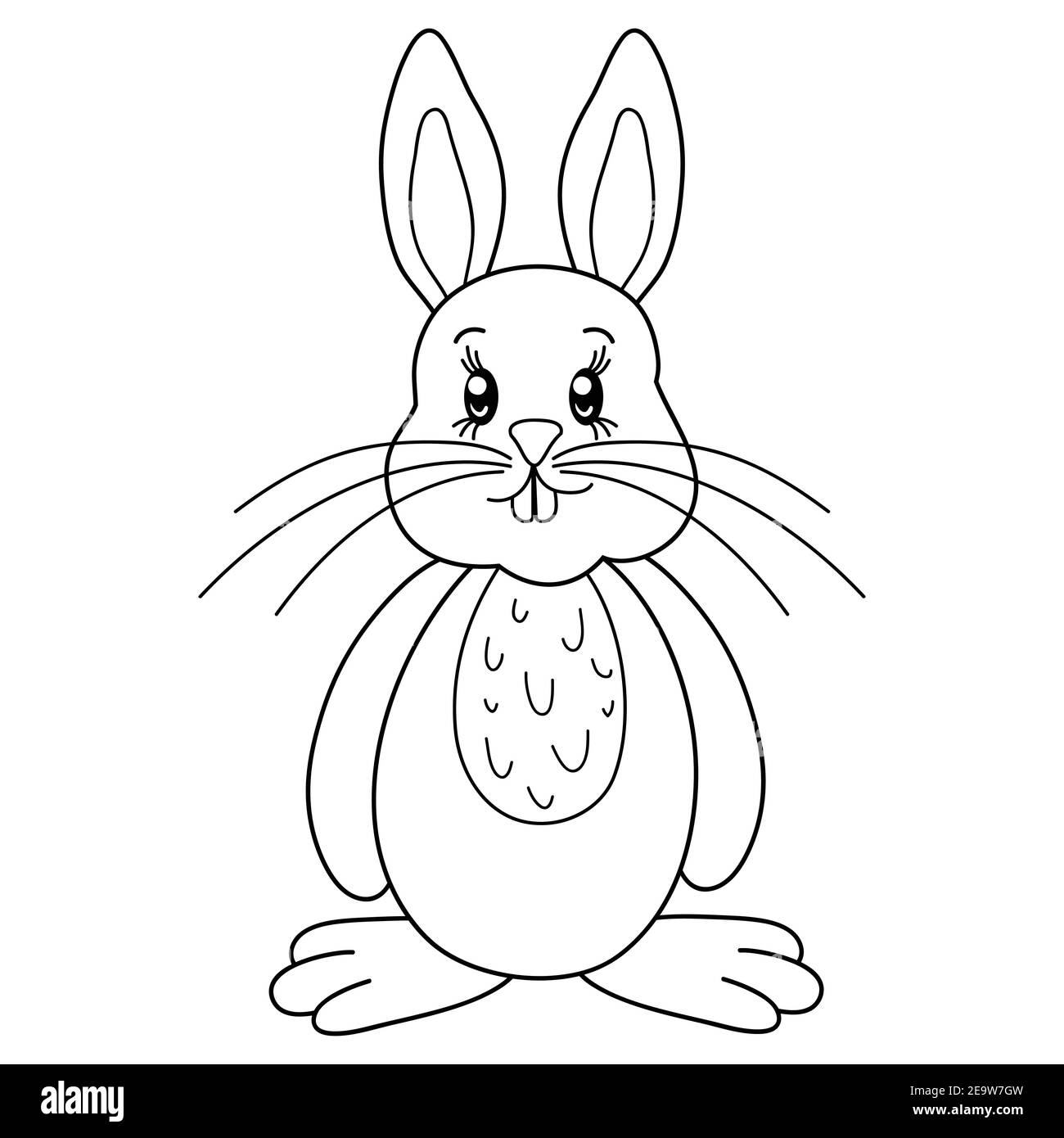 Cartoon rabbit Black and White Stock Photos & Images - Alamy