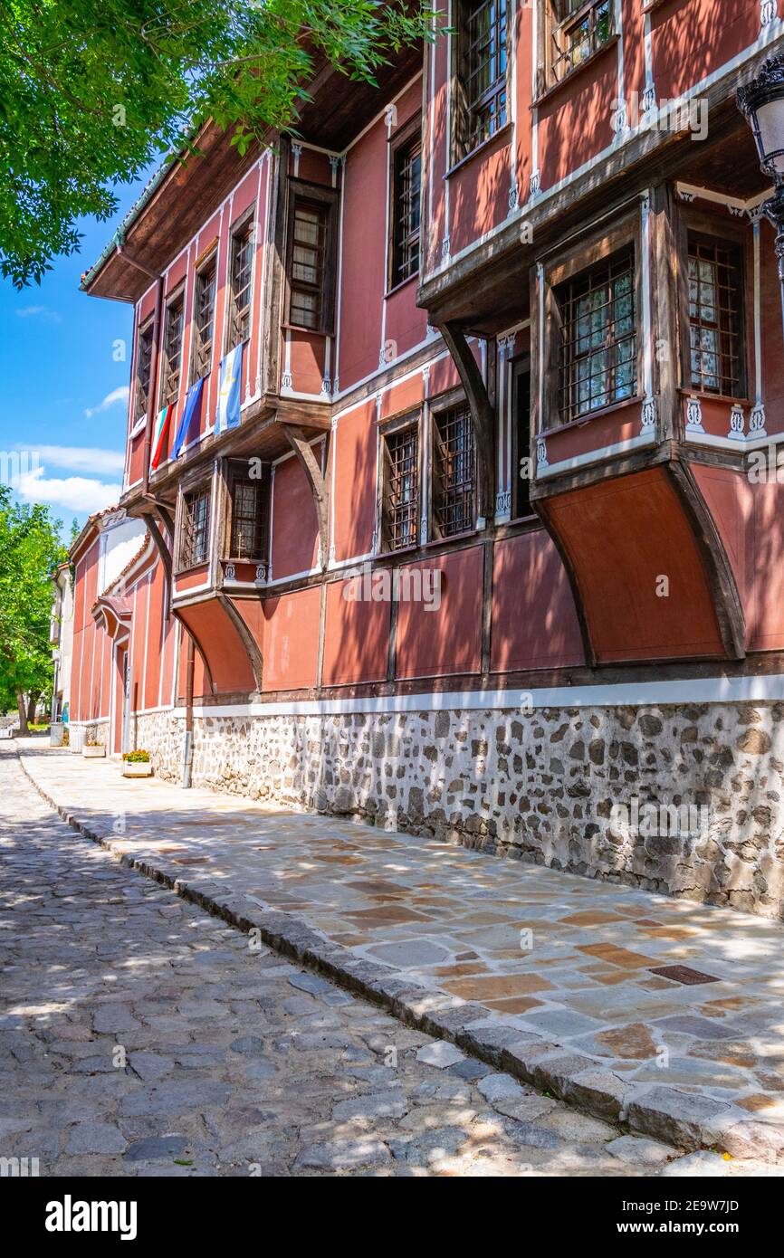 Historical revival houses in Bulgarian city Plovdiv Stock Photo - Alamy