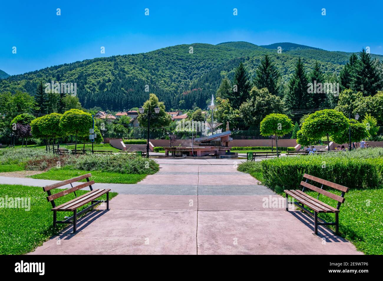 The hottest thermal spring in Bulgaria located at Separeva Banya Stock ...