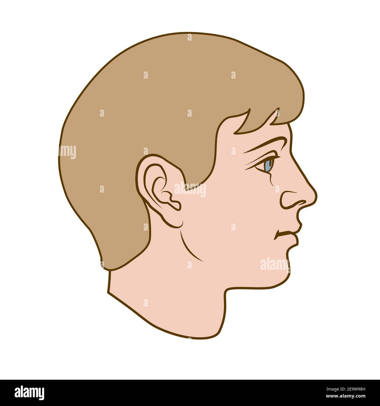 Head Outline Side View