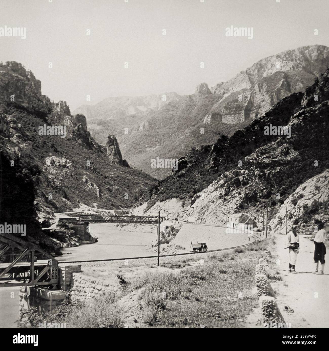 Narrow-Gauge-Railway Narentabahn Bridges-at-Aleksin-Han Stock Photo - Alamy