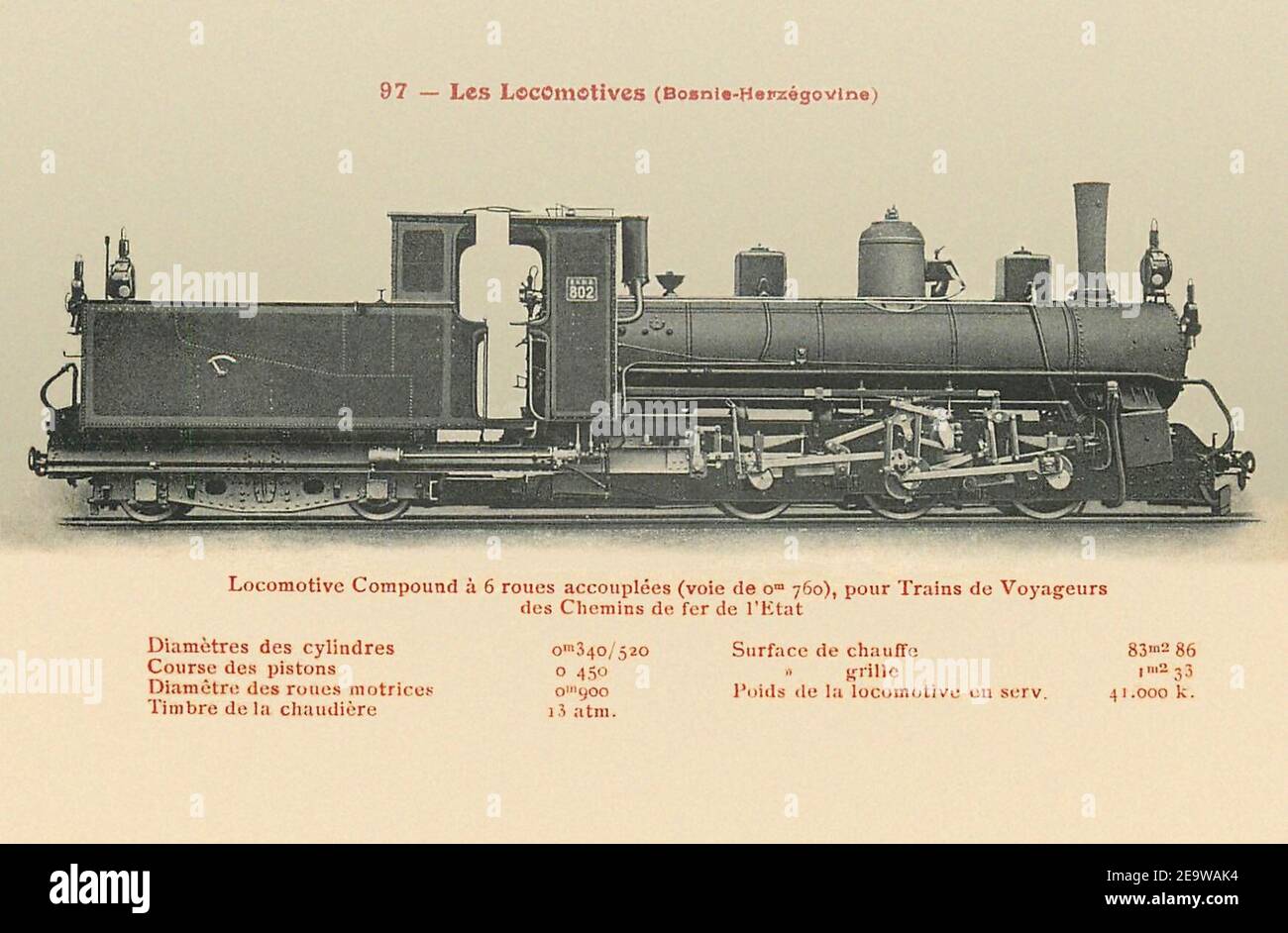 Narrow-Gauge-Railway Bosnia-and-Herzegovina Locomotive KrLi-4651-1901 ...