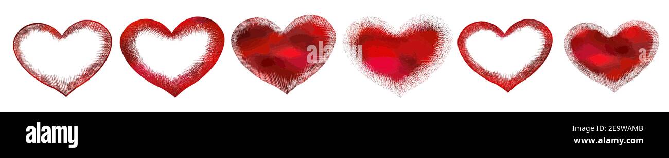 Vector hearts set. For logo, icons, tattoo Stock Vector Image & Art - Alamy