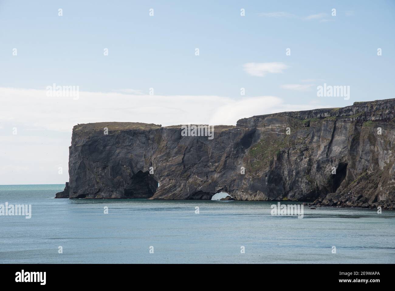 Cliffs of Dyrholaey peninsula in south Iceland Stock Photo - Alamy