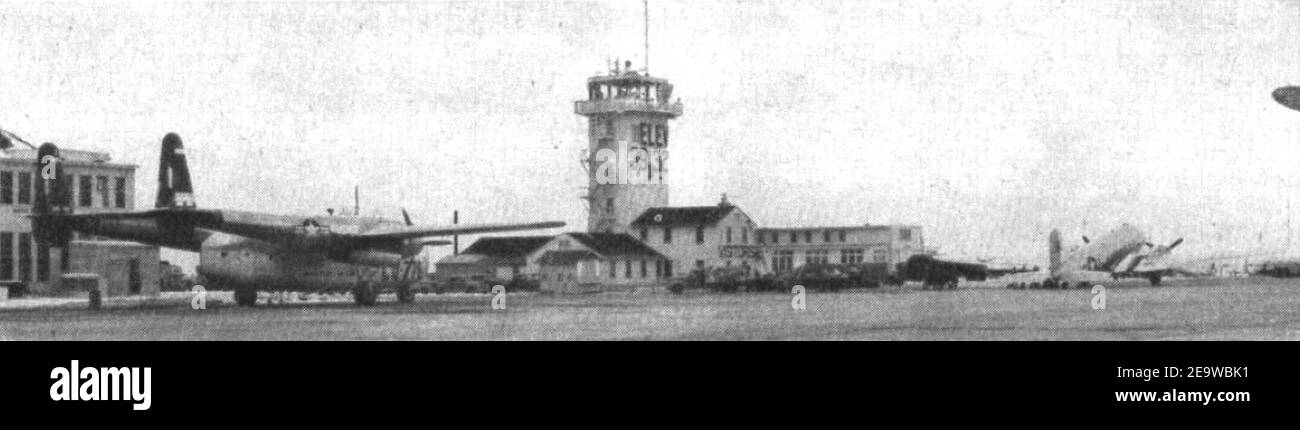 NAS Fallon control tower in 1949 Stock Photo - Alamy