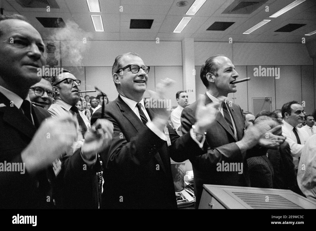 NASA HQ Staff Celebrating Apollo 13 (S70-35148 Stock Photo - Alamy