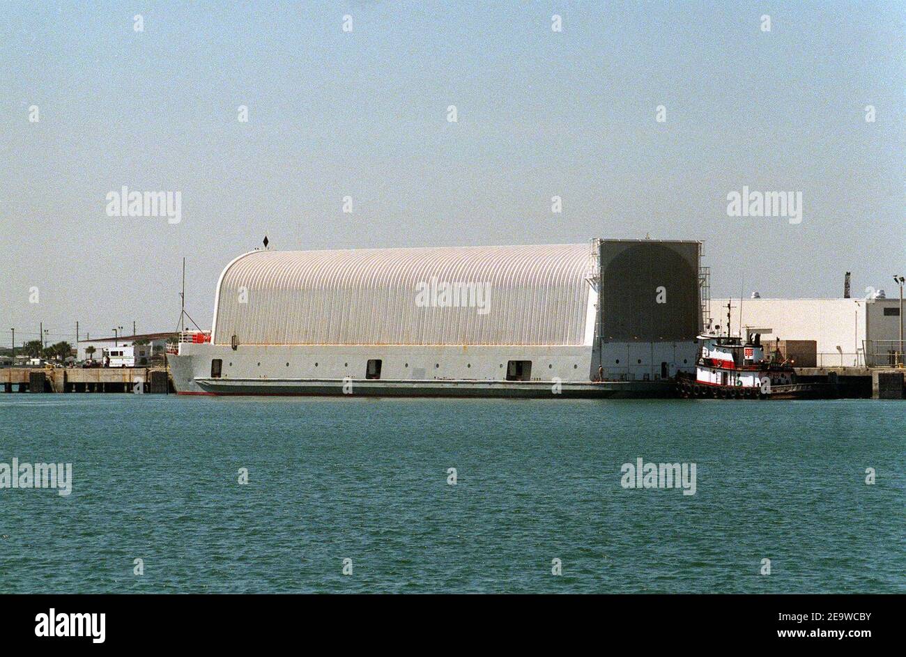 NASA transport barge 'Orion' Stock Photo - Alamy