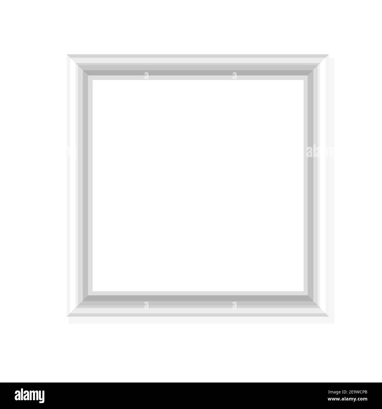 White square frame. Vector illustration Stock Vector Image & Art - Alamy