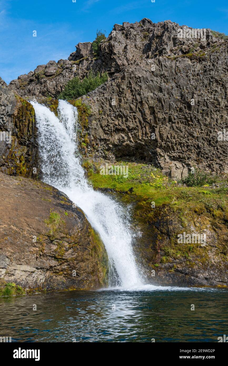 Beautiful waterfall summer sunny day hi-res stock photography and ...