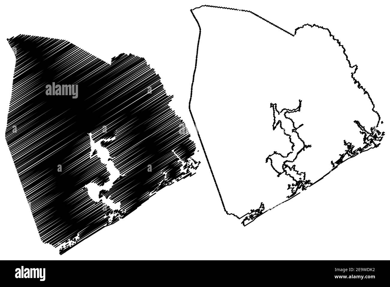 Onslow county map Black and White Stock Photos & Images - Alamy