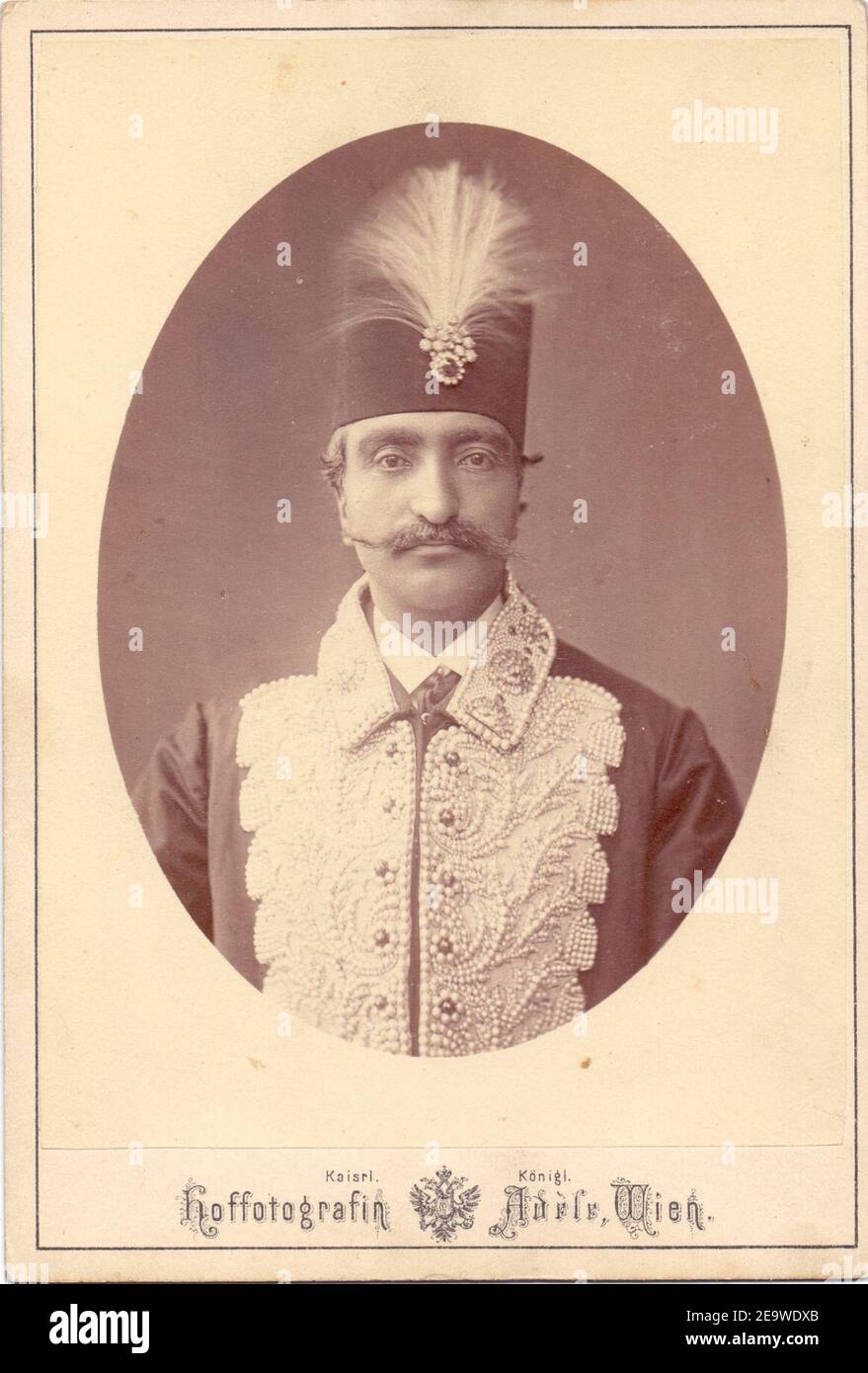 Nasser al-Din Shah Portrait Stock Photo - Alamy