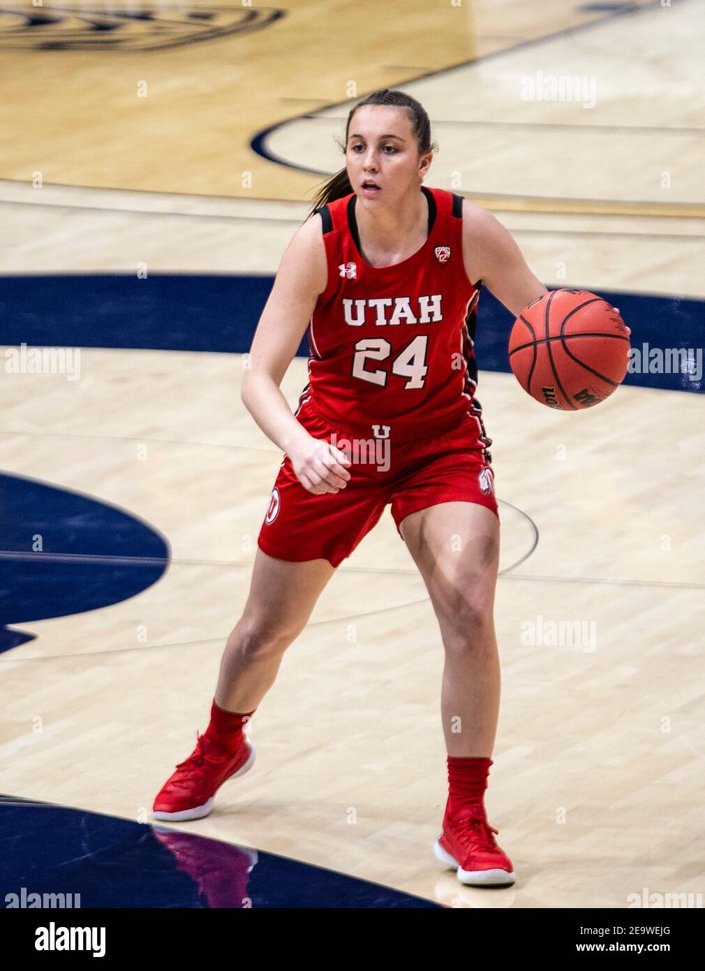 February 05, 2021 Berkeley, CA U.S.A. Utah Utes guard Kennedy McQueen ...