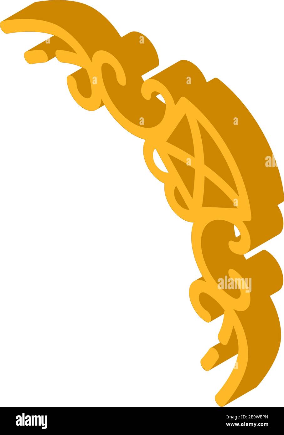 flyer decoration corner isometric icon vector illustration Stock Vector ...