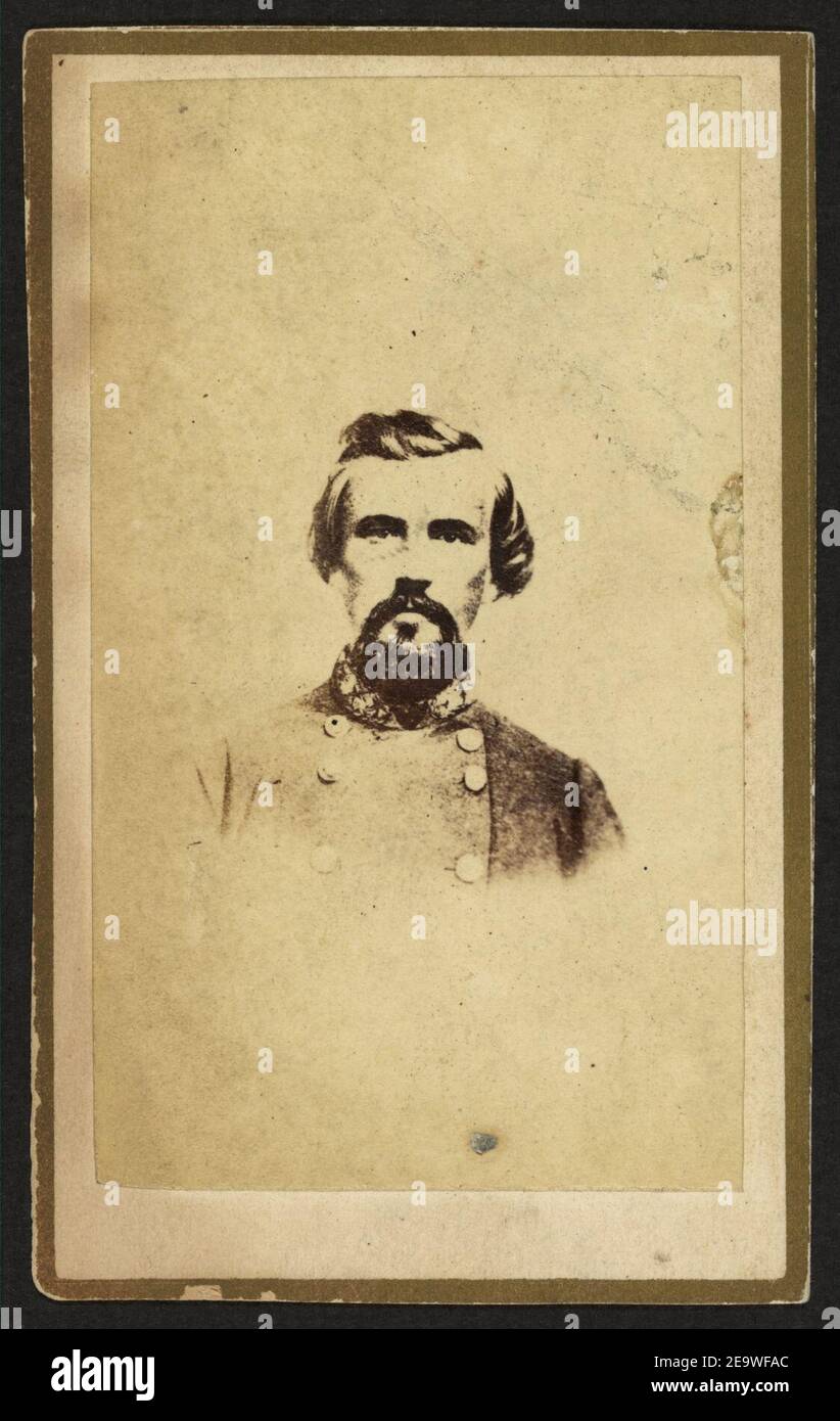 Nathan Bedford Forrest, CSA General, half-length portrait, facing front ...