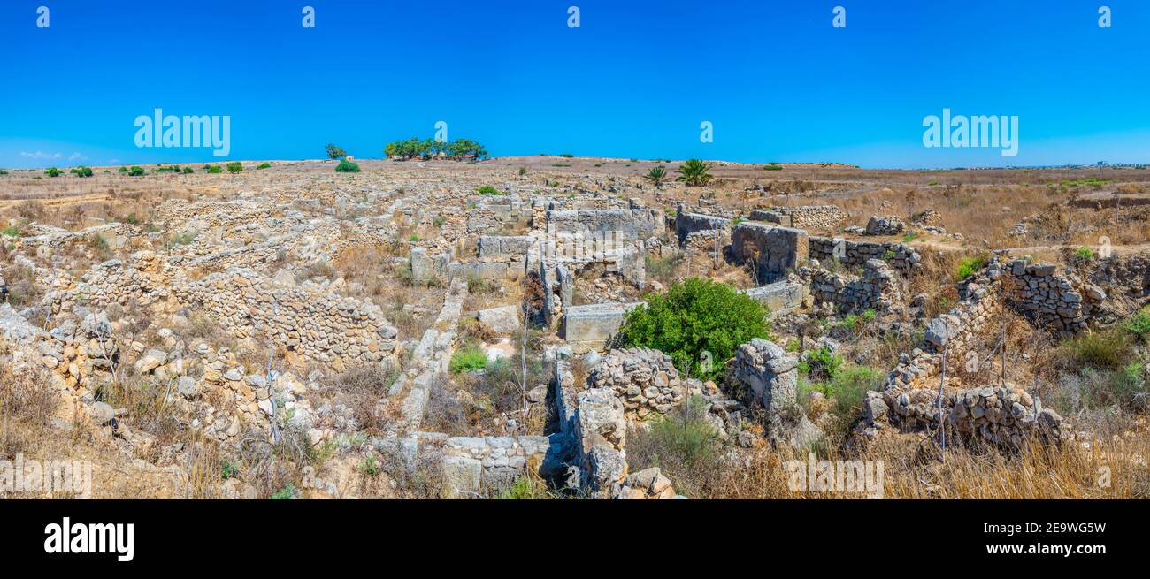 Runis of ancient Enkomi known as Alasia near Famagusta, Cyprus Stock ...