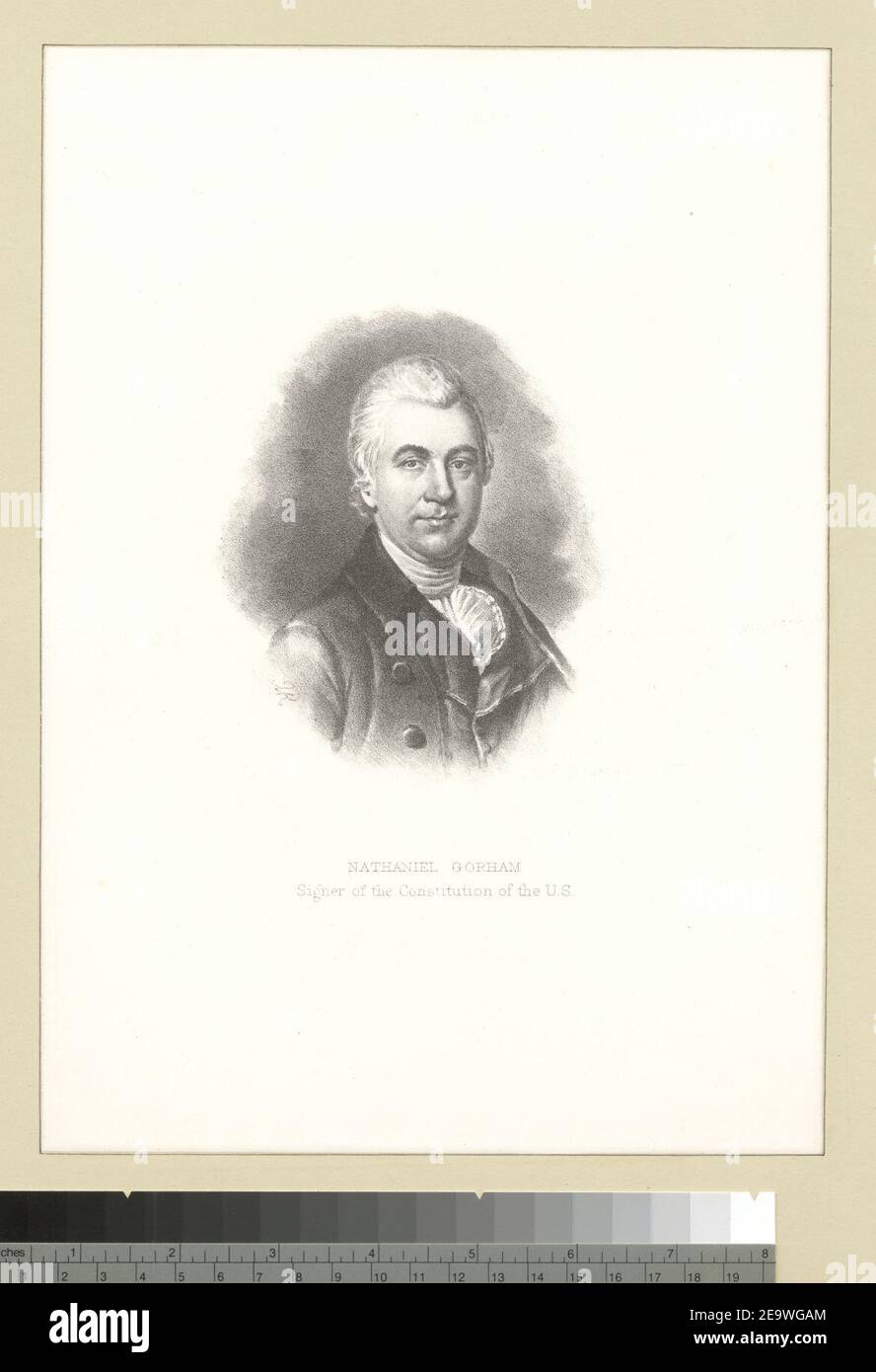 Nathaniel Gorham, signer of the Constitution of the U.S Stock Photo - Alamy