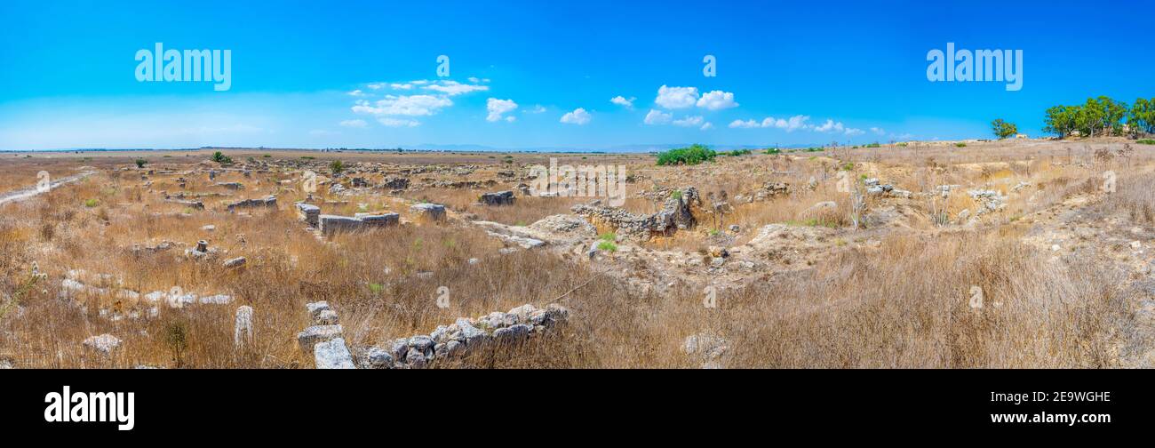 Runis of ancient Enkomi known as Alasia near Famagusta, Cyprus Stock ...