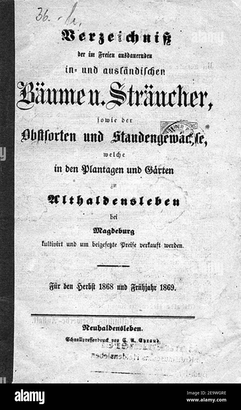 Nathusius Black and White Stock Photos & Images - Alamy