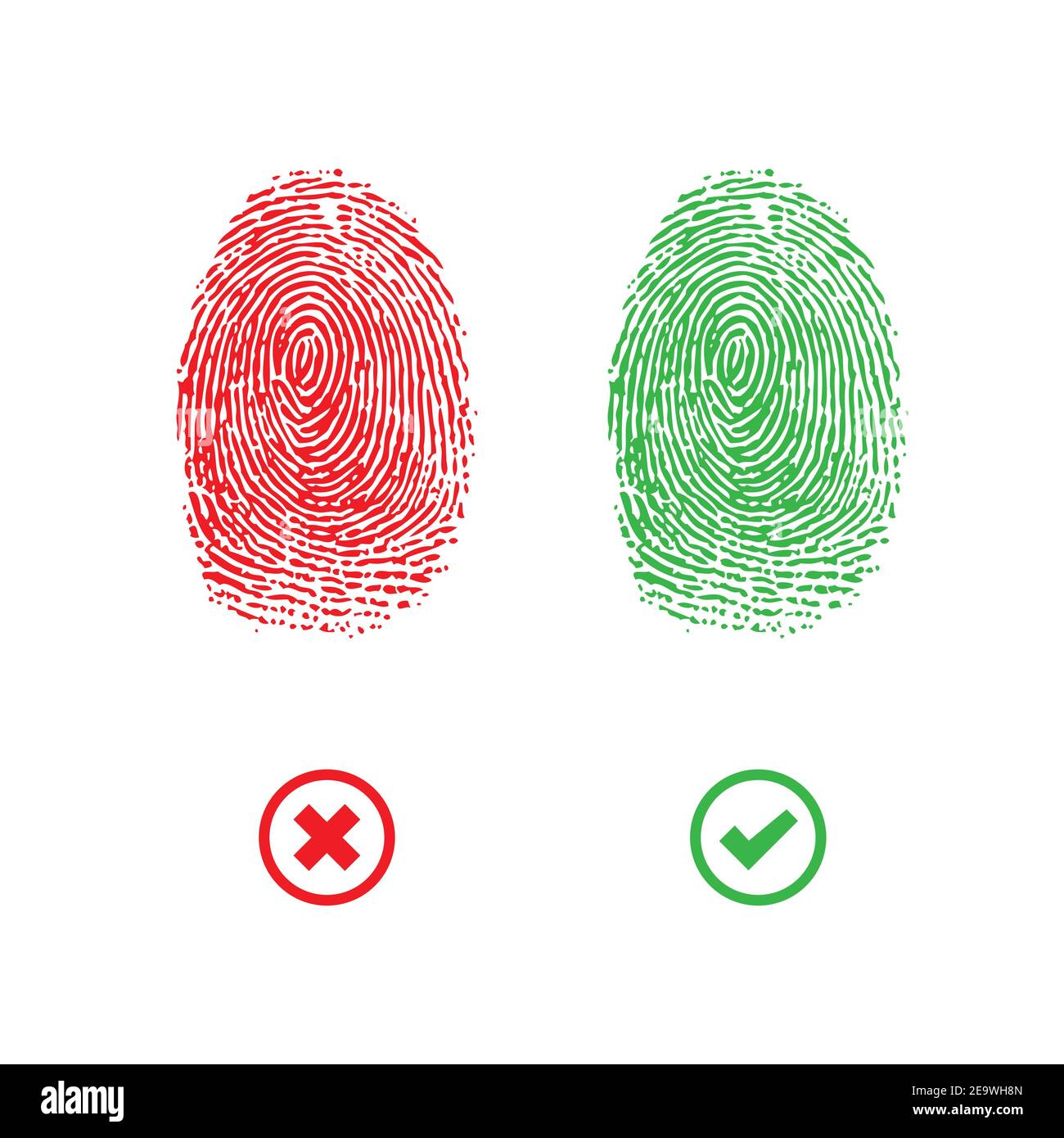 Fingerprint fingerprints individuality Stock Vector Images - Alamy