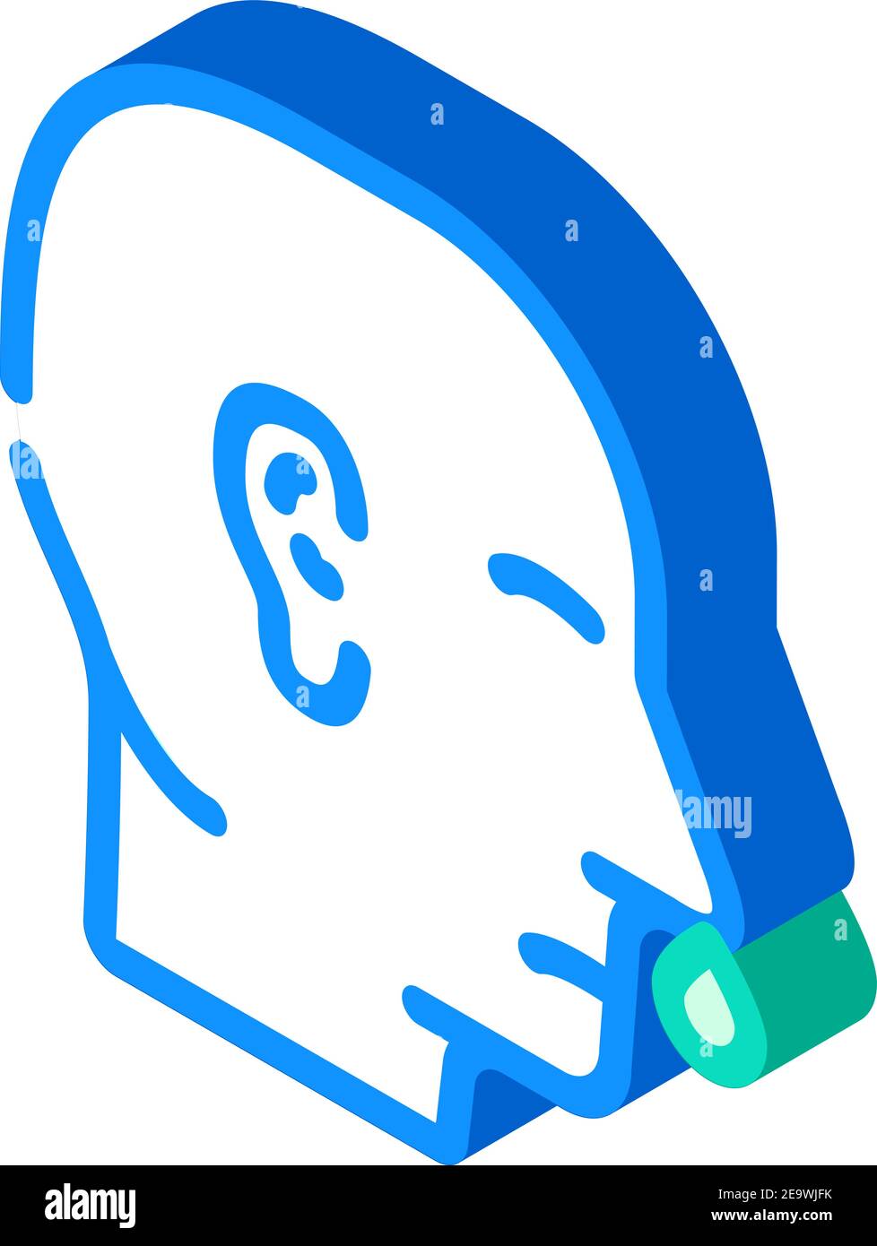 snot nose isometric icon vector illustration color Stock Vector Image ...