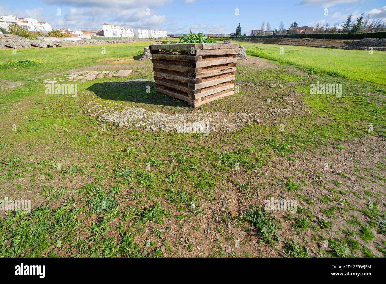 Meta prima of Imperial City Circus of Emerita Augusta, Merida, Spain ...