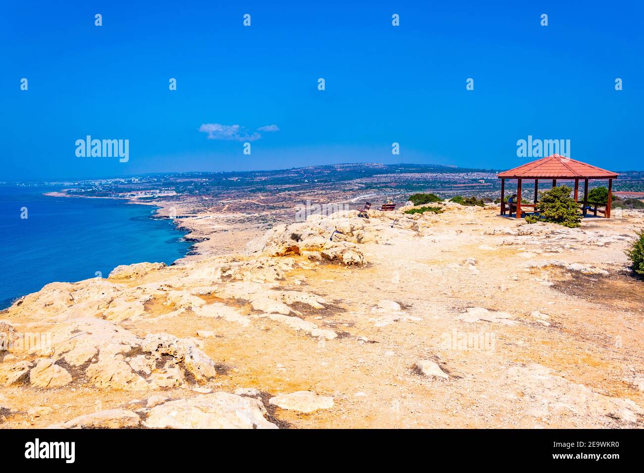 Aerial view of Ayia Napa from Cape Greco national park on Cyprus Stock ...