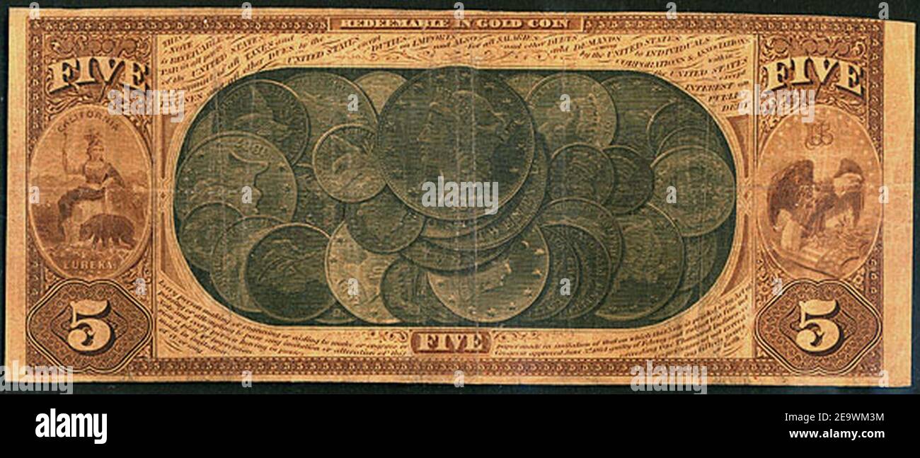 National Gold Banknote (Reverse Stock Photo - Alamy