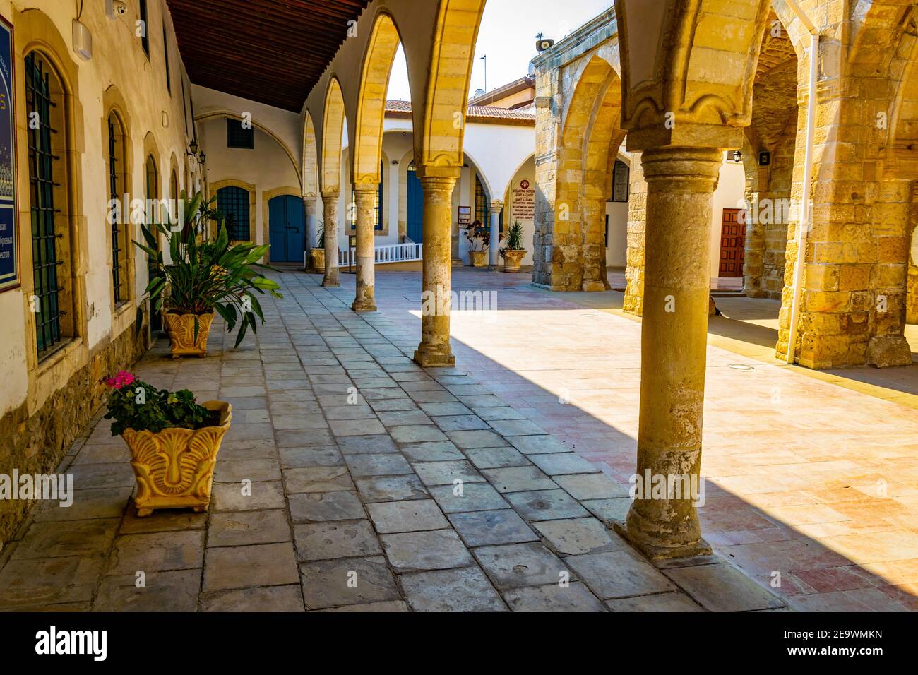 Arcade of Church of Saint Lazarus in Larnaca, Cyprus Stock Photo - Alamy