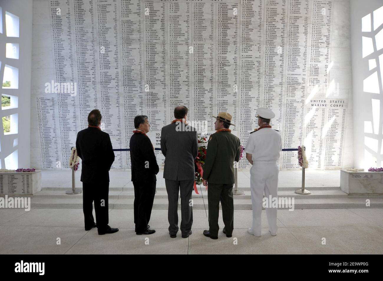 National Park Service Superintendent Paul DePrey, second from right ...