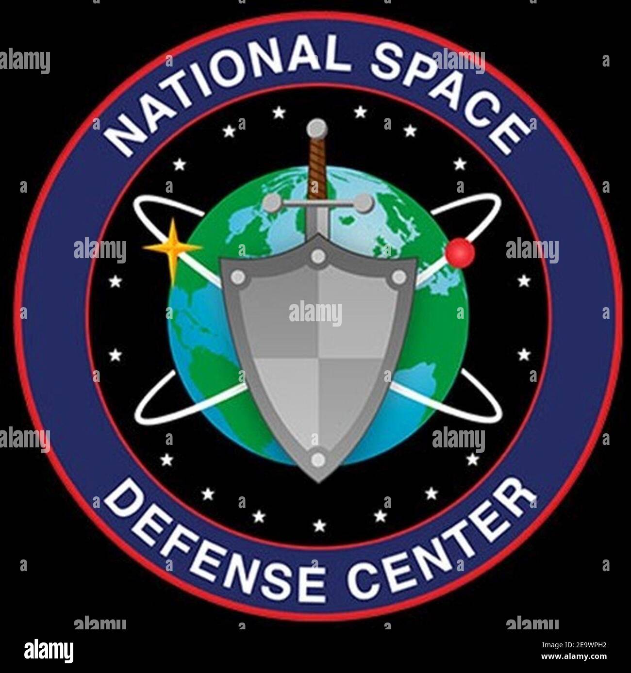 National Space Defense Center shield Stock Photo - Alamy