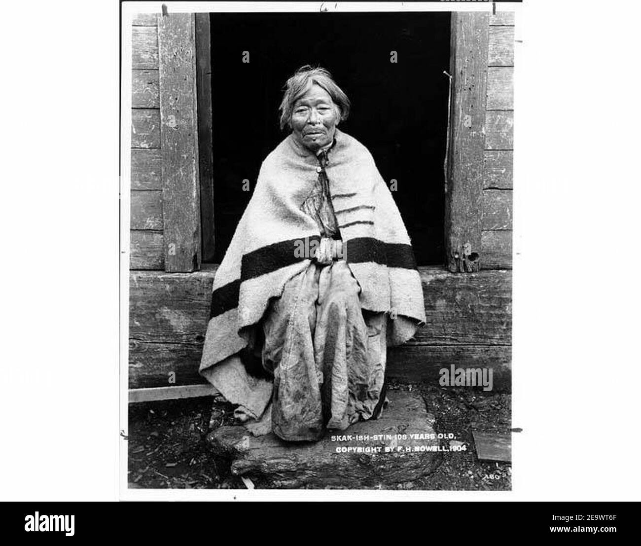 Native American woman known as Skak-Ish-Stin wearing Hudson's Bay Co ...