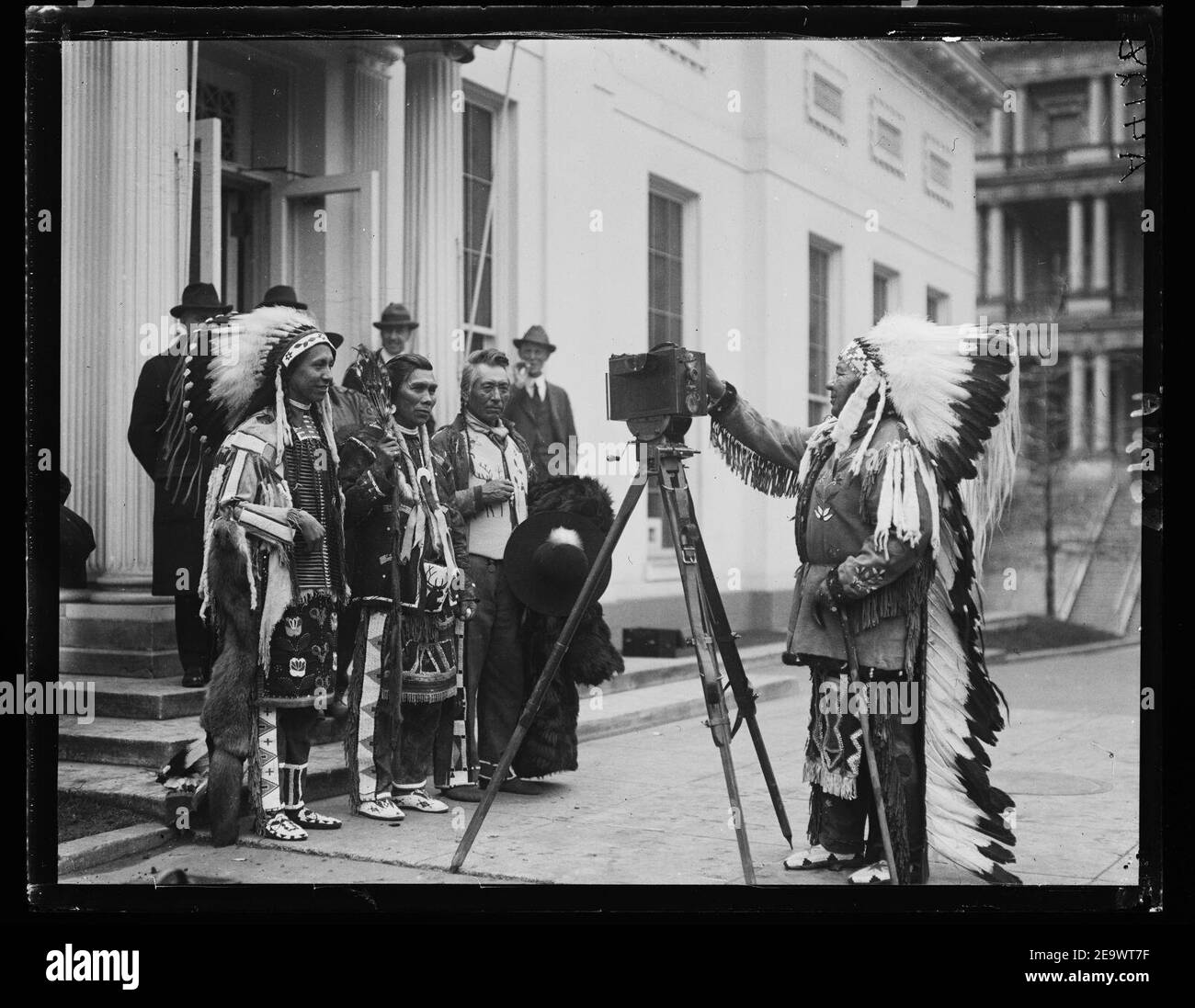 Native Americans at White House, Washington, D.C Stock Photo - Alamy