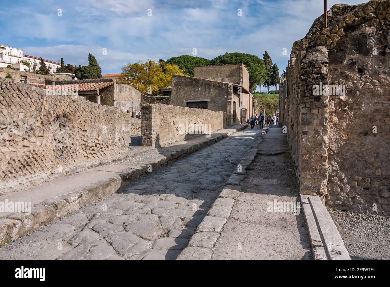 Herculaneum ruins, ancient Roman fishing town buried by the eruption of ...