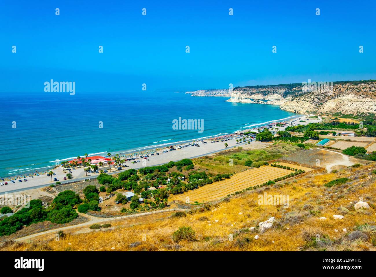 Kourion beach on Cyprus Stock Photo - Alamy