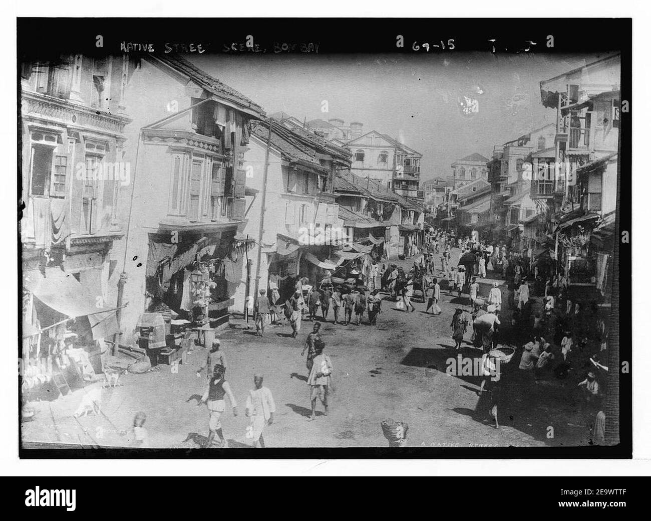 Native street scene in Bombay (probably early 20th century Stock Photo ...