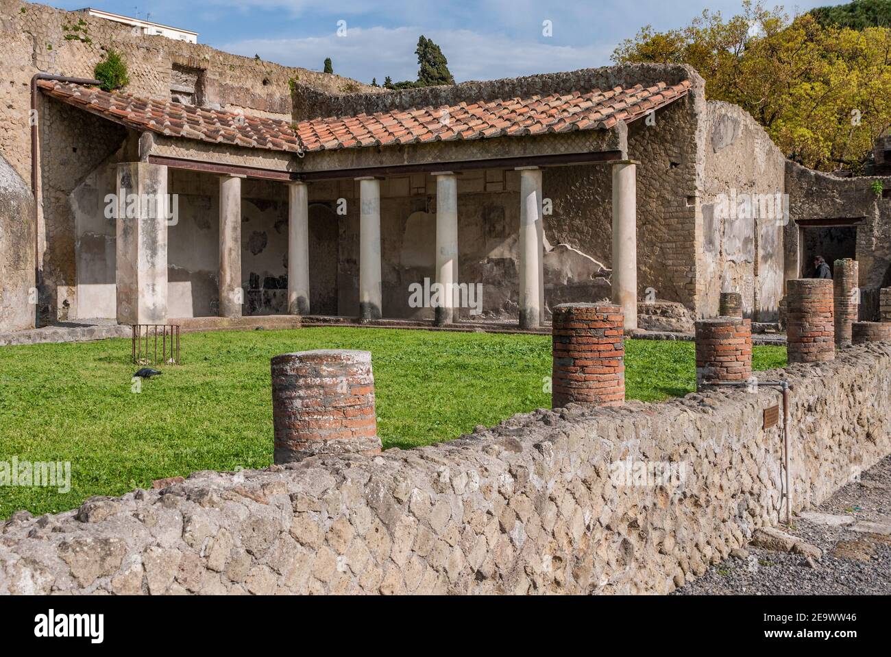 Herculaneum ruins, ancient Roman fishing town buried by the eruption of ...