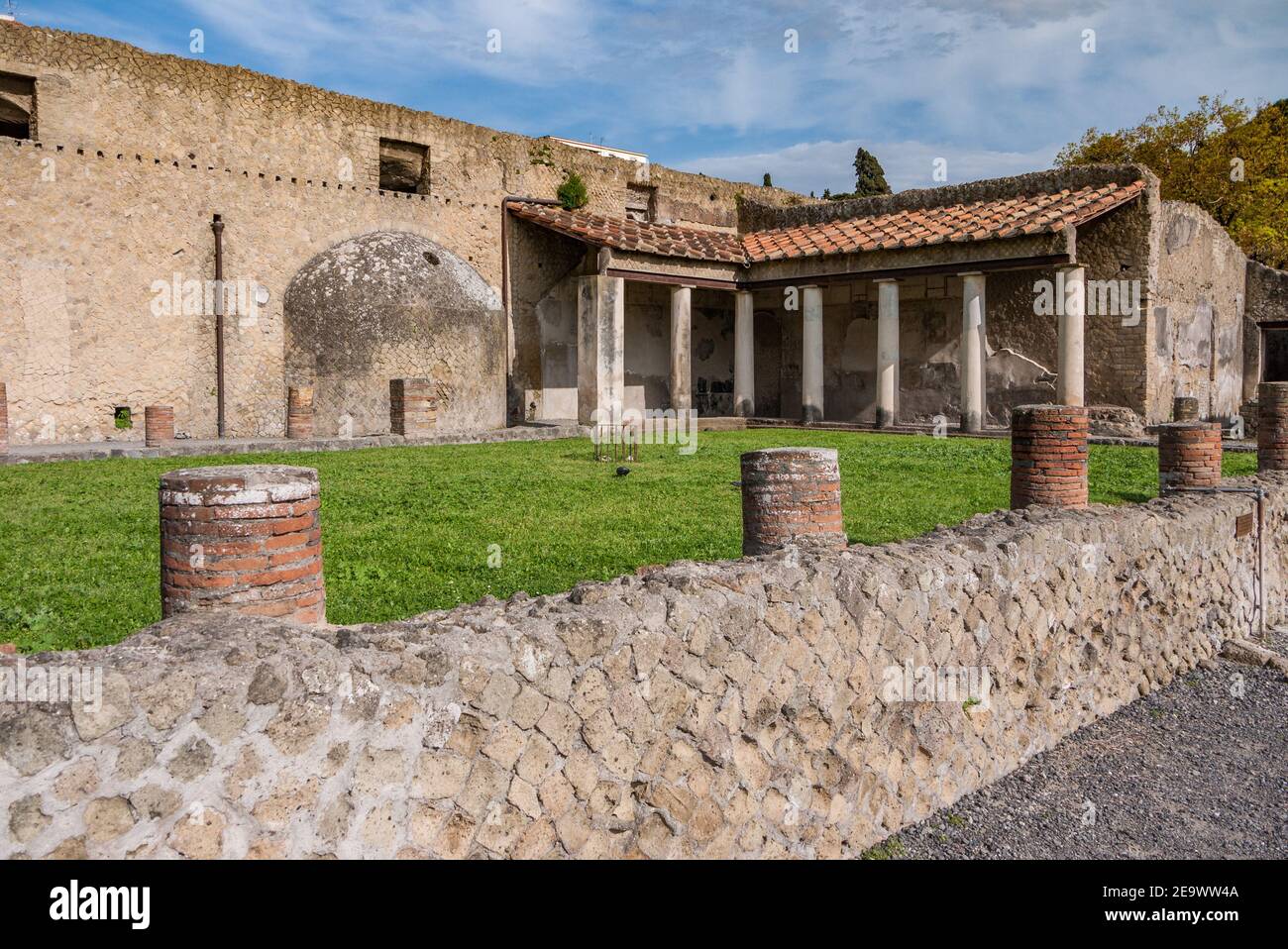 Herculaneum ruins, ancient Roman fishing town buried by the eruption of ...