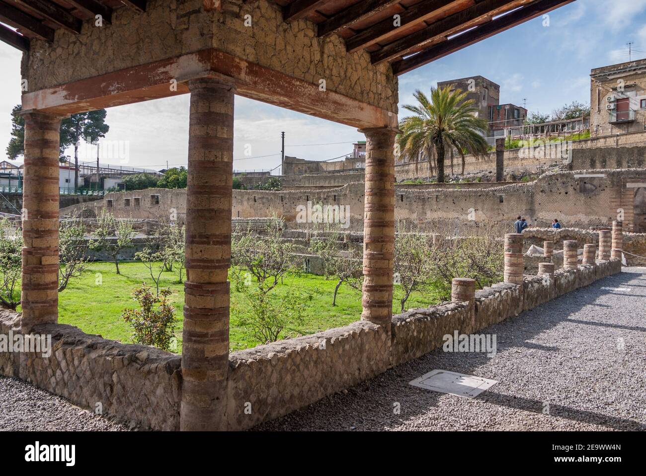 Herculaneum ruins, ancient Roman fishing town buried by the eruption of ...