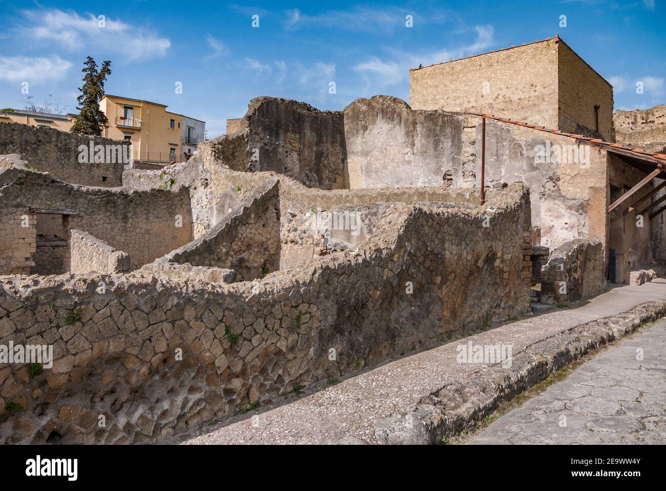 Herculaneum ruins, ancient Roman fishing town buried by the eruption of ...