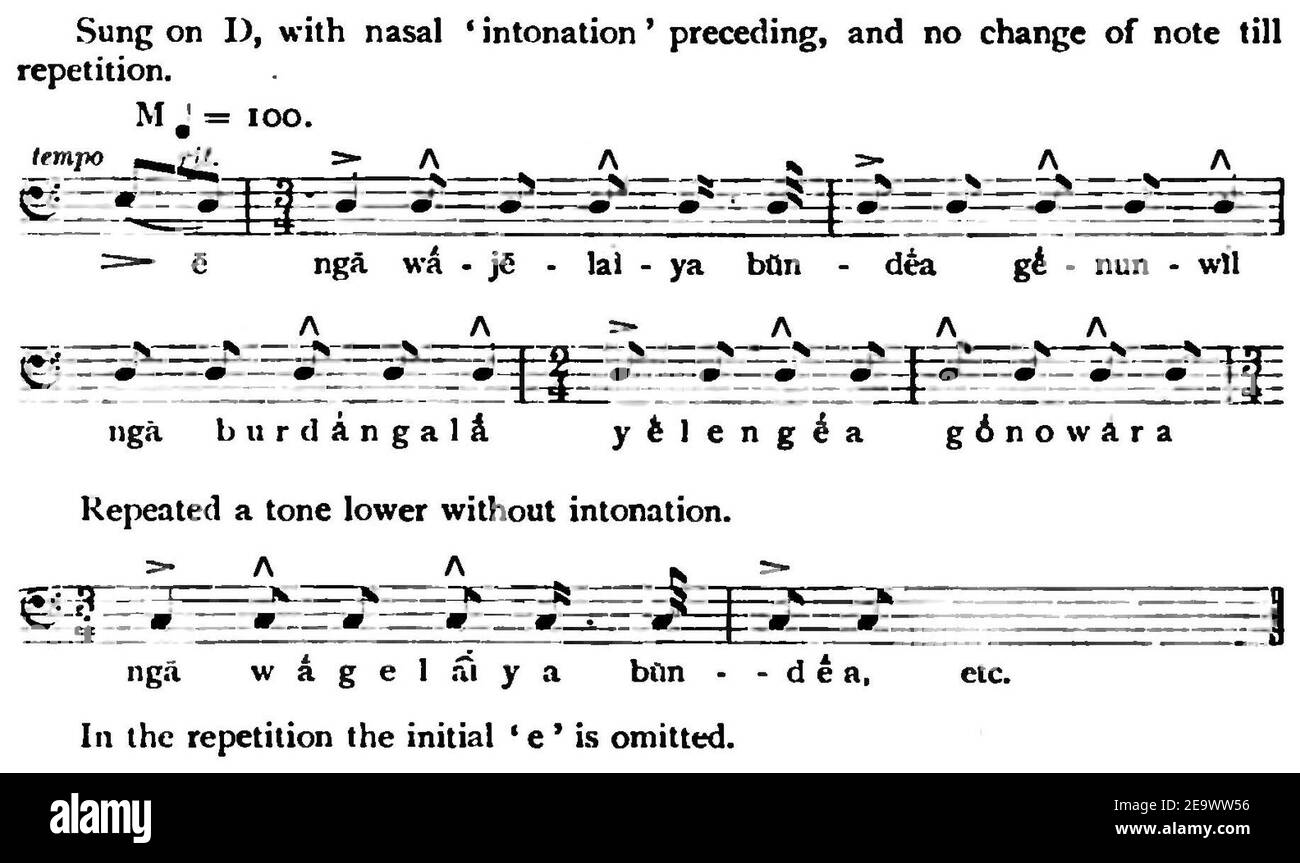 Native tribes of South-East Australia - Music 7 Stock Photo - Alamy
