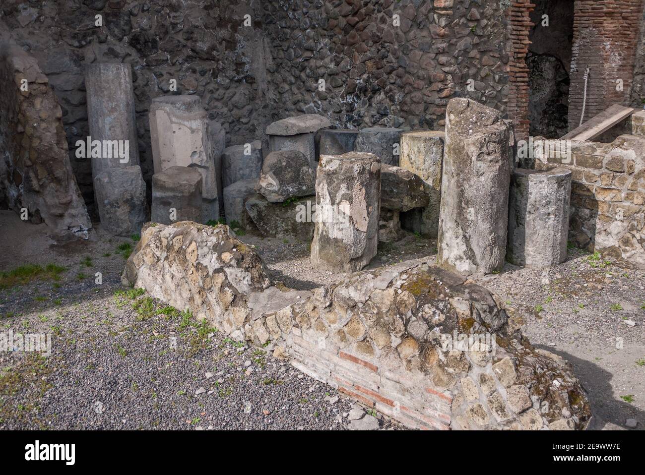 Herculaneum ruins, ancient Roman fishing town buried by the eruption of ...