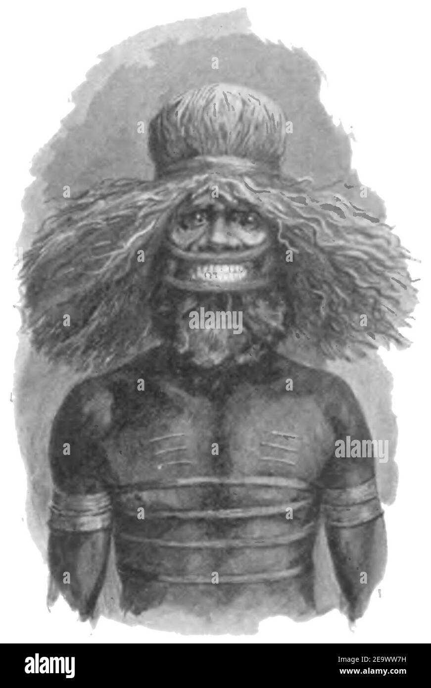 Native tribes of South-East Australia Fig 52 - Yuin man Stock Photo - Alamy